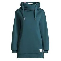 Kapuzenpullover SALZHAUT "Hoodie NOBERSCH", Damen, Gr. XS, blau (dragonfly), Obermaterial: 80% Baumwolle CO. 20% Polyester PES., Pullover Kapuzenpullover