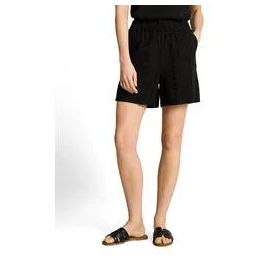 Webshorts Tom Tailor DENIM, Damen, Gr. M, N-Gr, deep schwarz, Web, Obermaterial: 100% Baumwolle. Futter: 100% Baumwolle, unifarben, normal kurz, Hosen, Sommershorts mit H&auml;keldetails