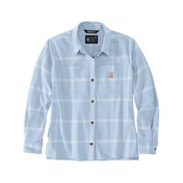 Flanellhemd Carhartt "Flanell", Herren, Gr. L, US, blau (hellblau), Obermaterial: 100% Baumwolle CO., Hemden