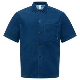 Kurzarmhemd Ragwear "Teecord", Herren, Gr. S (48), Normalgr&ouml;&szlig;en, nachtblau, Cord, Material: 56% Polyester, 44% Baumwolle, l&auml;ssig geschnitten h&uuml;ftlang, weit, Hemden, L&auml;ssiges Kurzarm-Overshirt