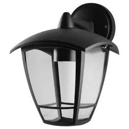 Au&szlig;en-Wandleuchte Segula "Outdoor ANTIQUE down schwarz", schwarz, B:17cm H:24cm L:20,5cm, Leuchten, Klassisches Laternen-Design, Aluminium/PC, schwarz, ohne Leuchtmittel