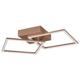OTTO HOME LED Deckenleuchte "Annelia, Deckenlampe, schwenkbare LED-Rechtecke", braun (coffee), 2, H: 7cm, 1 Stk., Leuchten, Wand- und Deckenmontage m&ouml;glich, LED Deckenleuchte