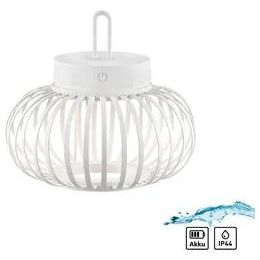 JUST LIGHT Pendelleuchte "AKUBA", wei&szlig;, 1, &Oslash; 25cm, 1 Stk., Leuchten, Akkuleuchte, Pendelleuchte