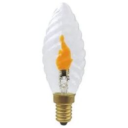 Segula LED-Filament "LED Kerze Twisted klar, E14", transparent, klar, L:10cm &Oslash;:3,5cm, Leuchtmittel