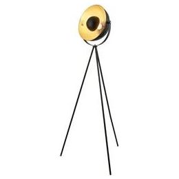 Baustrahler Searchlight "Blink Tripod Stehleuchte - Mattschwarzes und goldenes Metall", mattschwarz, goldfarben, wei&szlig;, chromfarben, B:62cm H:144cm L:54cm, Leuchten
