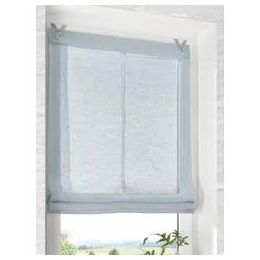 Kutti Raffrollo HEINE HOME Gr. 3, blau, B:80cm H:140cm, Raffrollos