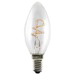 Segula LED-Filament "LED Kerze klar E14", Energieeffizienz: G (A-G), transparent, klar, L:10cm &Oslash;:3,5cm, Leuchtmittel