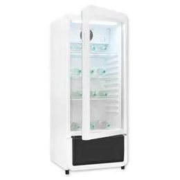 Exquisit Getr&auml;nkek&uuml;hlschrank "GKS180-GT-431D weiss", Energieeffizienz: D (A-G), wei&szlig;, Rechtsanschlag, nicht wechselbar, K&uuml;hlschr&auml;nke, mit Umluftventilator f&uuml;r gleichm&auml;&szlig;ig gek&uuml;hlte Getr&auml;nke