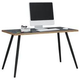 Schreibtisch Vcm "Schreibtisch B&uuml;rotisch Computertisch Salia 138x80", braun (anthrazit, honig, eiche), B:138cm T:80cm, Tische, Schreibtisch