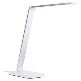Brilliant LED Tischleuchte "Florence", wei&szlig;, H: 37cm, 1 Stk., Leuchten, 38 x 11 x 34 cm, 610 lm, 2700-6500K, 3-Stufen dimmbar, USB, schwenkbar, LED Tischleuchte