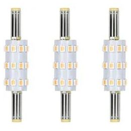 Paulmann LED-Leuchtmittel "3er Pack 60lm 3000K 3,6V", silberfarben, L:6,2cm &Oslash;:1,4cm, Leuchtmittel