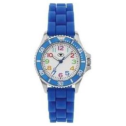 Quarzuhr Tom Tailor, blau, Armbanduhren, Kinder, Quarzuhr, Armbanduhr, Silikonarmband, Kinderuhr, Junge, analog