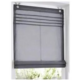Kutti Raffrollo HEINE HOME Gr. 3, grau, B:80cm H:140cm, Raffrollos