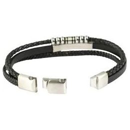 Adelia&acute;s Armband ADELIA ́S "Herren Armband &ndash; Lederarmband aus Leder 19 cm", schwarz, Armb&auml;nder, Herren, 19cm, Leder, Armband, Geschenkidee: zeitlos und vielseitig