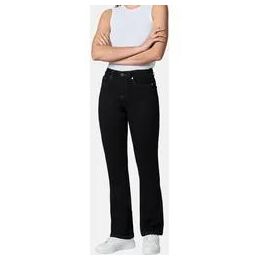 5-Pocket-Jeans PEAK TIME "Zenita", Damen, Gr. 33, L&auml;nge 30, gamma schwarz, Jeans, Material: 85% Baumwolle, 12% Polyester, 3% Elasthan, bootcut fit lang, Jeans 5-Pocket-Jeans, Damen Bootcut Jeans mit Logopr&auml;gung