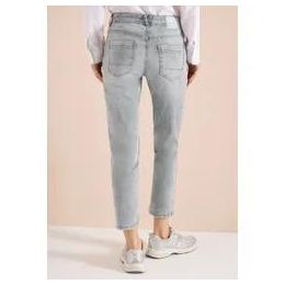 Slim-fit-Jeans Cecil, Damen, Gr. 33, L&auml;nge 26, mid grau used wash, Jeans, 78% Baumwolle, 20% Polyester, 2% Elasthan, unifarben, normal, Jeans Slim-fit-Jeans, im Denim-Style