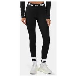 Lauftights Reebok "CORE FITNESS TRAINING RUCHED LEGGING", Damen, Gr. XL, N-Gr, schwarz, Obermaterial: 84% Polyester, 16% Elasthan, Hosen, sportlicher Stil, f&uuml;r Erwachsene