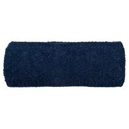 Stirnband styleBREAKER "Strick Stirnband mit Rauten Muster", Damen, blau (dunkelblau), 100% Polyacryl PAN., Modisch, M&uuml;tzen Stirnband