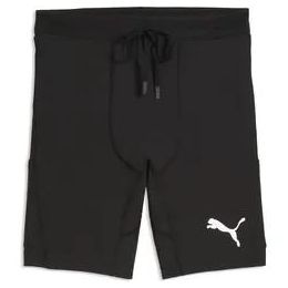 Trainingsshorts Puma "Lightspeed 8" Laufhose Herren", Herren, Gr. M, Normalgr&ouml;&szlig;en, schwarz, Au&szlig;enseite: 74% Polyester, 26% Elasthan. Innenhose: 6% Elasthan, 94% Polyester. Unterer Bund: 11% Elasthan, 89% Polyester. Aufgesetzte Tasche: 13% Elasthan, 87% Polyester, eng, Hosen