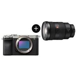 Sony Systemkamera "Set: SEL2470GM Objektiv + ILCE7CM2S", silber, B:12,4cm H:7,11cm T:6,34cm, Fotokameras, KI-Autofokus, 10 B/s Serienaufnahmen, 4K Zeitlupe