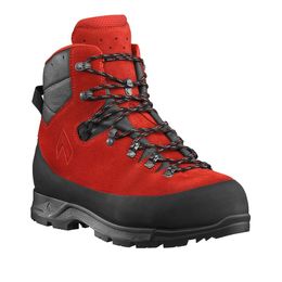 Sicherheitsstiefel HAIX "Protector Forest 46024 GTX mid" Gr. 10, rot (rot, schwarz), 10, Obermaterial: 100% Rindsleder Leather cow., Schuhe