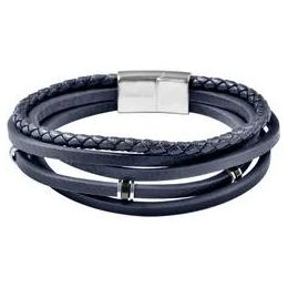 Adelia&acute;s Armband ADELIA ́S "Unisex Armband &ndash; Lederarmband aus Leder 19 cm", blau, Armb&auml;nder, Damen, 19cm, Leder, Armband, Perfekt zum Verschenken an besondere Menschen