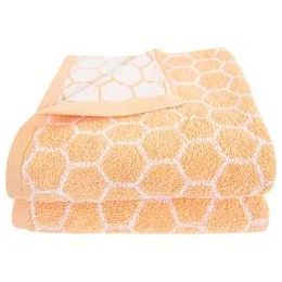 Handt&uuml;cher Dyckhoff "Pure Natural Honey", orange, B:50cm L:100cm, Frottier, Baumwolle, Handt&uuml;cher, BIO Baumwolle, GOTS