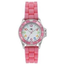 Quarzuhr Tom Tailor, rosa, Armbanduhren, Kinder, Quarzuhr, Armbanduhr, Silikonarmband, Kinderuhr, M&auml;dchen, analog