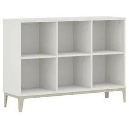 Sideboard Paidi "CUTIE LEA in Wei&szlig;, 6 offene F&auml;cher", off, wei&szlig;, B:123cm H:88cm T:38cm, Spanplatte, Sideboards, Sideboard, modernes & stabiles Regal aus Holz, offenes Standregal