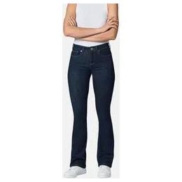 5-Pocket-Jeans PEAK TIME "Zenita", Damen, Gr. 33, L&auml;nge 32, galactic indigo, Jeans, Material: 85% Baumwolle, 12% Polyester, 3% Elasthan, bootcut fit lang, Jeans 5-Pocket-Jeans, Damen Bootcut Jeans mit Logopr&auml;gung