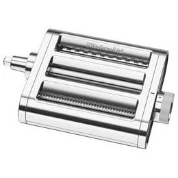 KitchenAid K&uuml;chenmaschinen Zubeh&ouml;r-Set "3-in-1-Nudelvorsatz 5KSM3MPA", edelstahl, B:26,4cm H:6,1cm T:16,5cm, K&uuml;chenmaschinen-Aufs&auml;tze, Walze und Schneider aus hochwertigem Edelstahl