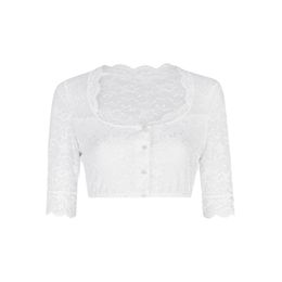 Dirndlbluse Nina von C. "Dirndlbluse halbarm Doris", Damen, Gr. 32, wei&szlig;, Obermaterial: 86% Polyamid PA. 14% Elasthan EL., Blusen Dirndlbluse