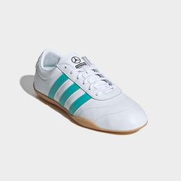 Sneaker adidas Performance "GRAND COURT LO MERCEDES-AMG PETRONAS F1 TEAM", Damen, Gr. 36, cloud wei&szlig;, semi mint rush, gum 3, Synthetik, Schuhe Sneaker