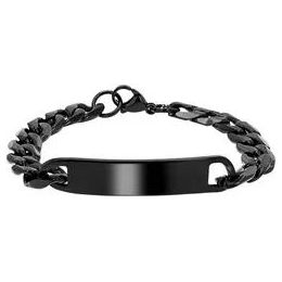 Adelia&acute;s Armband ADELIA ́S "Damen Armband &ndash; Panzerarmband aus Edelstahl 21 cm", schwarz, Armb&auml;nder, Damen, 21cm, Edelstahl, Armband, Ideal zum Verschenken &ndash; schlicht und stilvoll