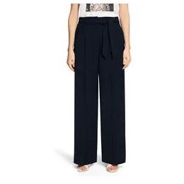 Stoffhose Betty Barclay "Damen unifarben", Damen, Gr. 46, Normalgr&ouml;&szlig;en, dunkelblau, Obermaterial: 86% Polyester, 14% Elasthan, relaxed fit lang, Hosen Stoffhose