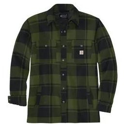 Flanellhemd Carhartt "Flanell", Herren, Gr. XL, US, gr&uuml;n (gr&uuml;n, schwarz), Obermaterial: 100% Baumwolle CO., Hemden