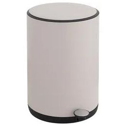 M&uuml;lleimer OTTO HOME "Lennu, mit verz&ouml;gertem Schlie&szlig;mechanismus und verstecktem Griff", beige, B:25cm H:37,8cm T:30,6cm, Edelstahl, M&uuml;lleimer, M&uuml;lleimer, moderner Treteimer f&uuml;r K&uuml;che oder Bad, Abfalleimer mit Deckel