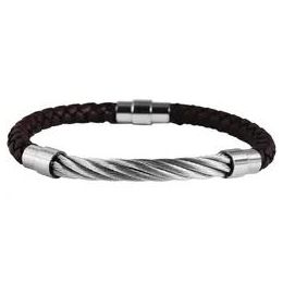 Adelia&acute;s Armreif ADELIA ́S "Damen Armband &ndash; Armreif aus Leder 21 cm", braun, Armb&auml;nder, Damen, 21cm, Leder, Armreif, Ein stilvolles Geschenk f&uuml;r besondere Momente