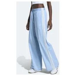 Sporthose Adidas ORIGINALS "DENIM WIDE LEG", Damen, Gr. S, N-Gr, light denim, normal, gr., Obermaterial: 100% Baumwolle, Hosen Sporthose, Locker geschnittene Jeans f&uuml;r l&auml;ssigen Style