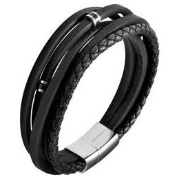 Adelia&acute;s Armband ADELIA ́S "Unisex Armband aus Leder 21 cm", schwarz, Armb&auml;nder, Damen, 21cm, Leder, Armband, Ideal als Geschenk zum einen besonderen Tag