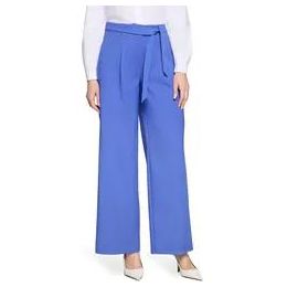 Stoffhose Betty Barclay "Damen unifarben", Damen, Gr. 46, Normalgr&ouml;&szlig;en, adria blau, Obermaterial: 86% Polyester, 14% Elasthan, relaxed fit lang, Hosen Stoffhose
