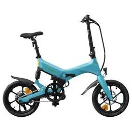 E-Bike SACHSENRAD "F12" Gr. 43, blau, Elektrofahrr&auml;der, 43cm, 16 Zoll (40,64cm), LCD-Steuerdisplay, Fahrmodus Pedelec, LED-Frontlicht, LED R&uuml;cklicht