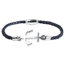 Adelia&acute;s Armband ADELIA ́S "Damen Armband &ndash; Textilarmband aus Leder 18 cm", blau, Armb&auml;nder, Damen, 18cm, Leder, Armband, Ideal als Geschenk zum Weihnachten