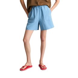 Marc O'Polo Shorts MARC O'POLO DENIM "aus Leinen-Baumwolle-Mix", Damen, Gr. L, Normalgr&ouml;&szlig;en, light blau, Obermaterial: 56% Leinen, 44% Baumwolle, unifarben, regular fit kurz, Hosen Shorts
