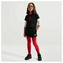 Shorts Nike SPORTSWEAR "G NSW SHORT JSY", Damen, Gr. S, N-Gr, schwarz, wei&szlig;, Obermaterial: 100% Baumwolle, Hosen Shorts, sportlicher Stil, leichtes Tragegef&uuml;hl
