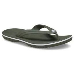 Zehentrenner Crocs "Crocband Flip", Herren, Gr. 42, dusty olive, CrosliteTM, Schuhe Zehentrenner, Sommerschuh, Schlappen, Poolslides, Dianette, zum Baden