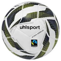 Fu&szlig;ball Uhlsport "Fu&szlig;ball Attack Addglue For The Planet Kids" Gr. 5, wei&szlig; (wei&szlig;, marine, fluo gelb), B&auml;lle, Kinder, 5