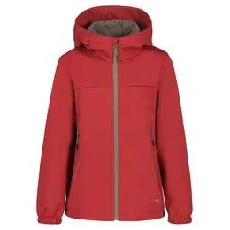 Outdoorjacke Icepeak "Icepeak Softshell jacke Kline Jr", Jungen, Gr. 164, moosbeere, Stoff;Softshell, 100% Polyester, normal, Jacken Outdoorjacke