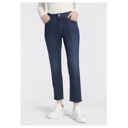 7/8-Jeans MAC "MELANIE 7/8 summer", Damen, Gr. 36, L&auml;nge 27, authentic dunkelblau used, Denim/Jeans, Obermaterial: 86% Baumwolle, 10% Polyester, 4% Elasthan, straight fit 7/8-L&auml;nge, Jeans, Sommerliche Denim-Qualit&auml;t, sehr leicht im Gewicht