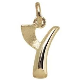 Buchstabenanh&auml;nger Jobo "Anh&auml;nger Buchstabe", gelbgold 375, Schmuckanh&auml;nger, Damen, Y, Gelbgold 375, 375 Gold